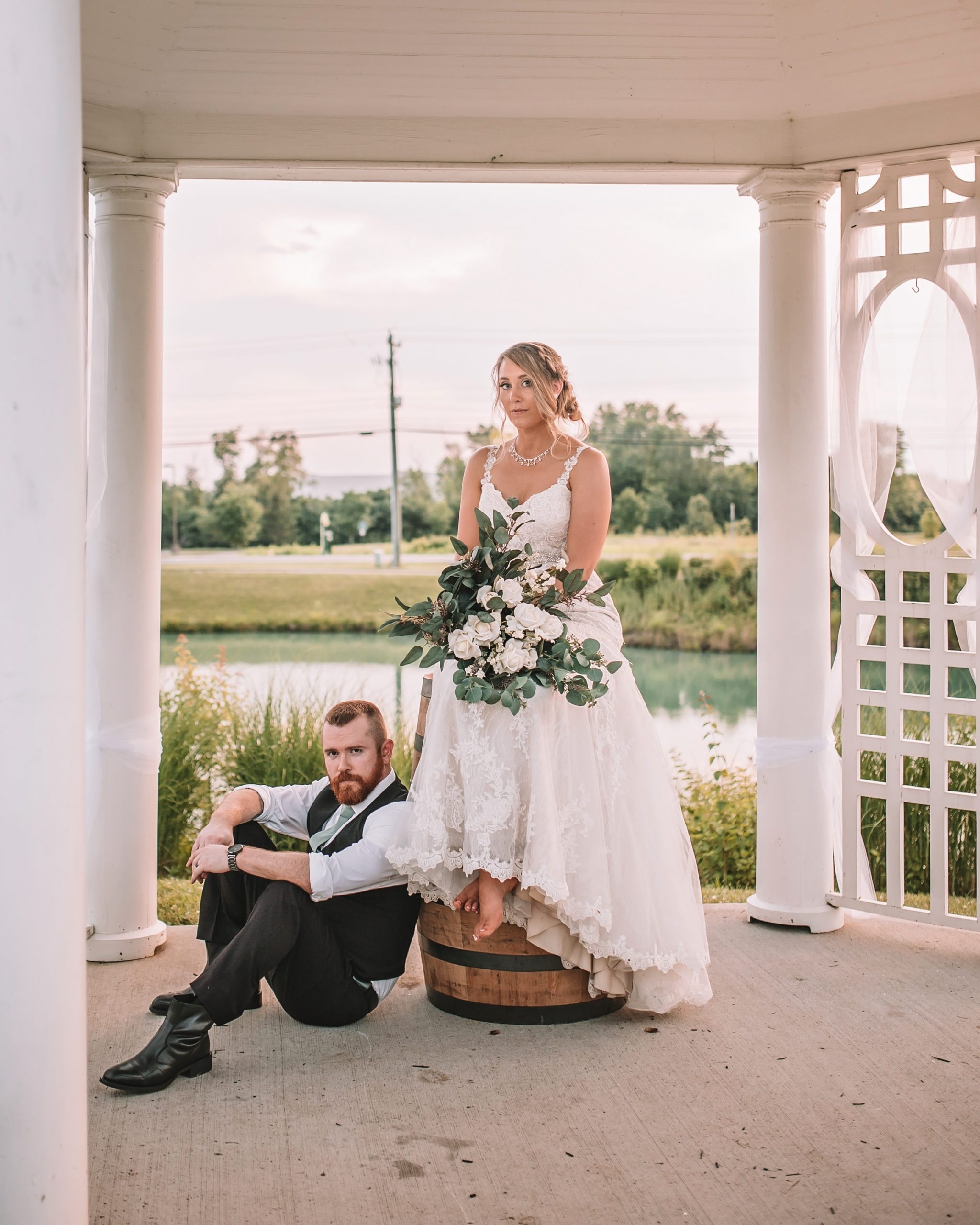 Joshua & Kaitlyn's summer wedding at Mulhauser barn in West Chester ...